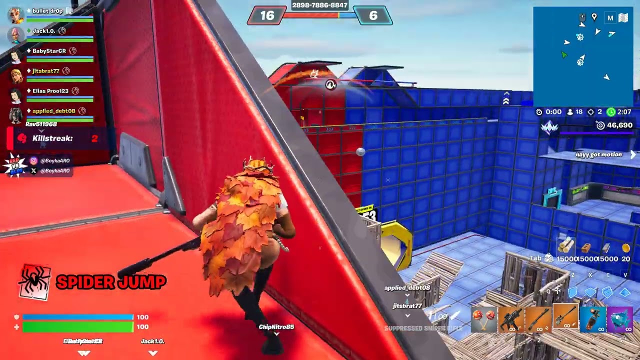 Fortnite: CRAZY RED VS BLUE