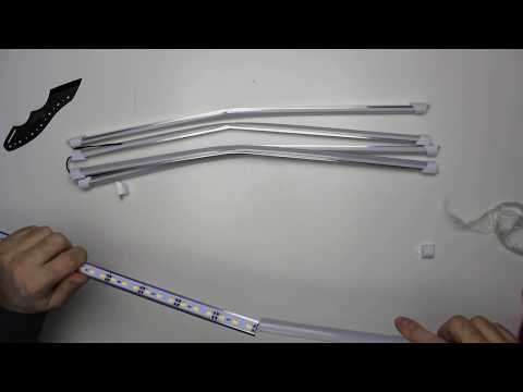 Unboxing 50CM U Aluminium Shell DC 12V 36 SMD 5630 LED Strip Bar