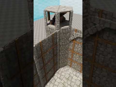 ARK:Survival ascended castle base build (with bulk storage mod) #viking #gaming