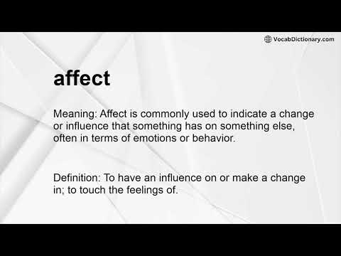 affect Meaning
