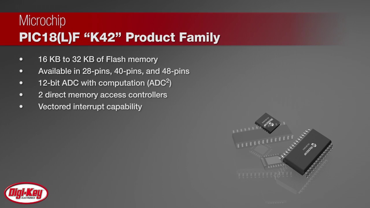 Microchip PIC18(L)F24K42 and PIC18(L)F25K42 | Digi-Key Daily