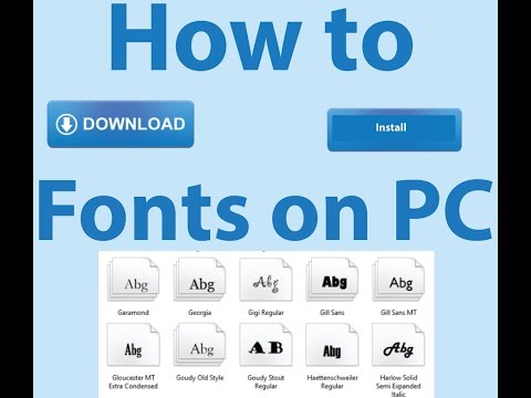 How to download and Install fonts on your Laptop | PC.