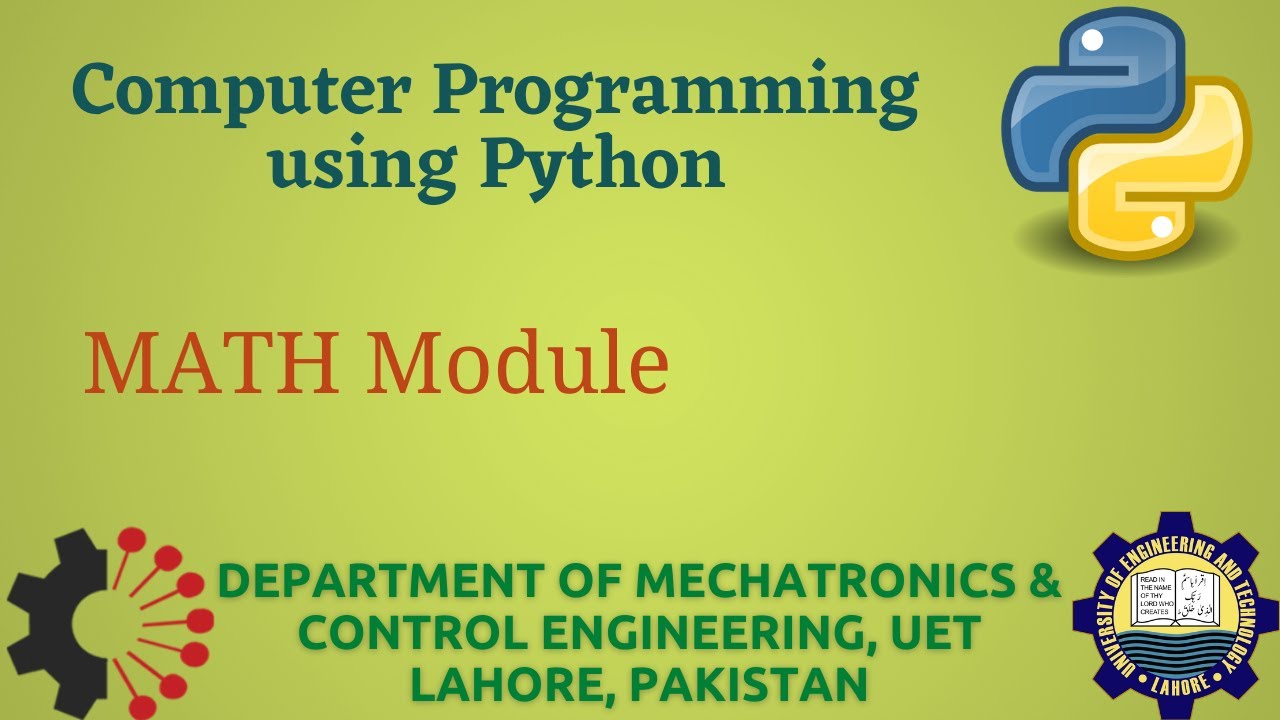 [Python Programming Basics to Advanced]: Math Module in Python | Lab 03 P-3