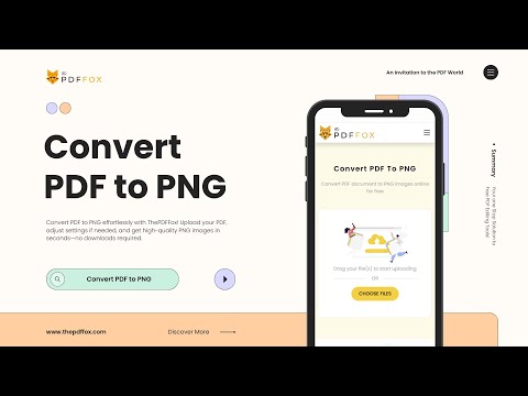 How to Convert PDF to PNG for Free Online | Fast & Easy with The PDF Fox!