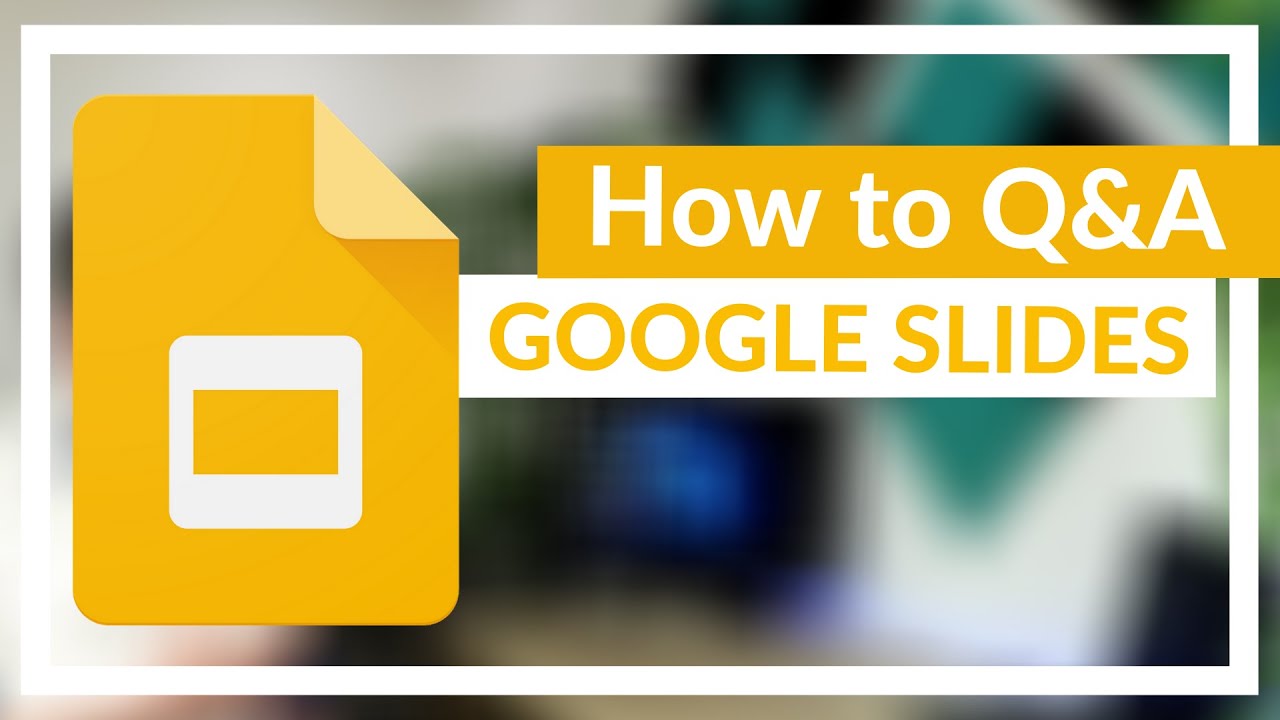 Q&A Feature in Google Slides (Audience Tools)