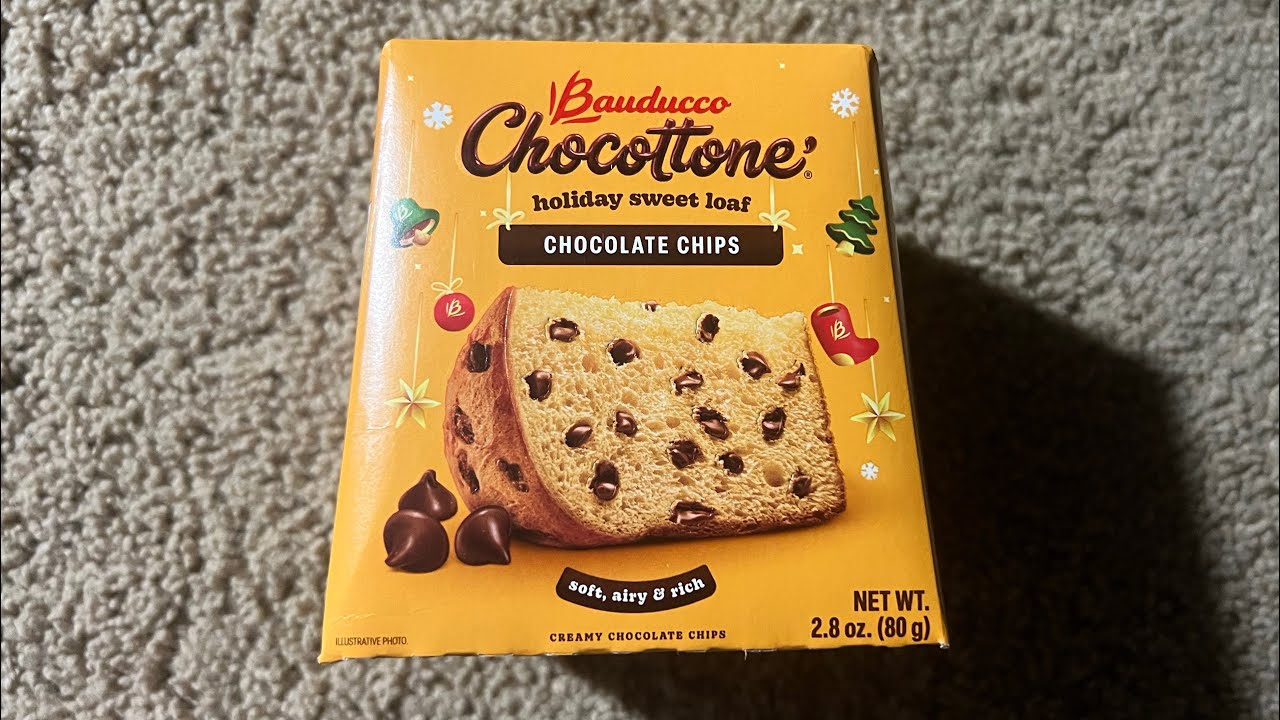 Bauducco Chocottone (holiday sweet loaf, chocolate chips) review 