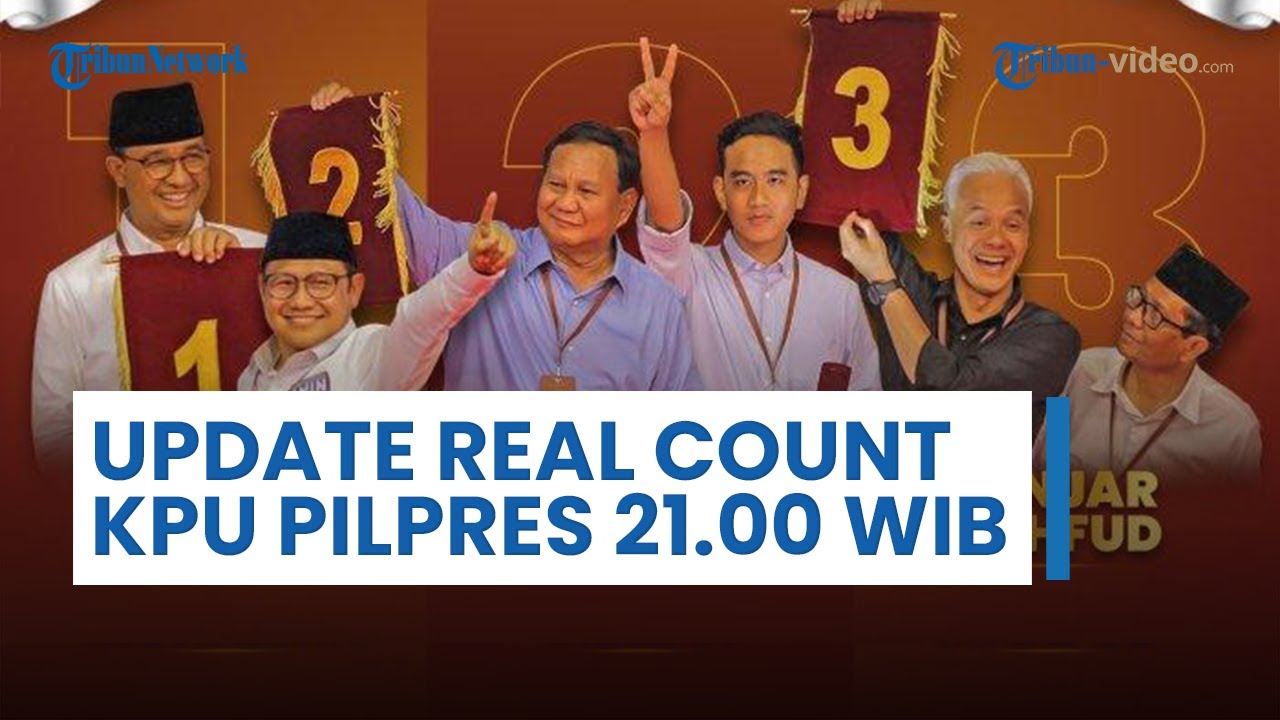 Hasil Real Count Sementara KPU 21.00 WIB: Prabowo-Gibran Masih Kokoh Rajai Tangga Suara Pilpres ...
