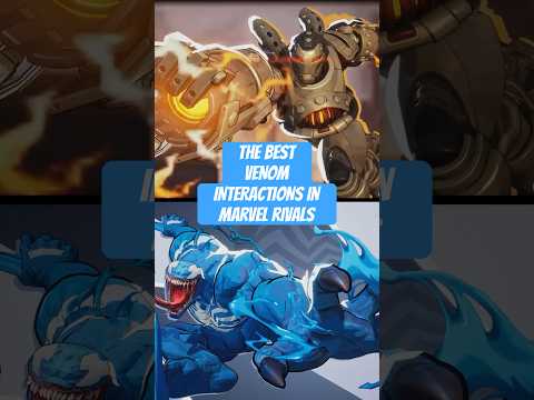 More Venom Interactions In Marvel Rivals (Groot, Iron Man, Squirrel Girl, Peni Parker) #shorts