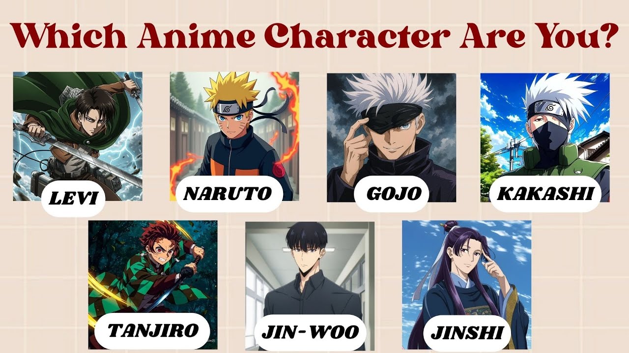 Which Anime Character Are You? 🌸| Fun Anime Personality Test (Requested) 💖 |  @quizgalaxtopia​