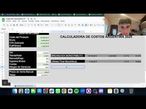 Calculadora de Ofertas y GANANCIA DEL MES en Ecommerce 2025