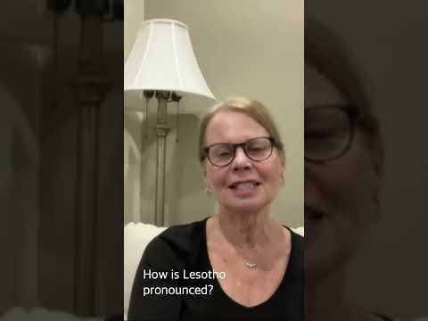 How do you pronounce Lesotho?