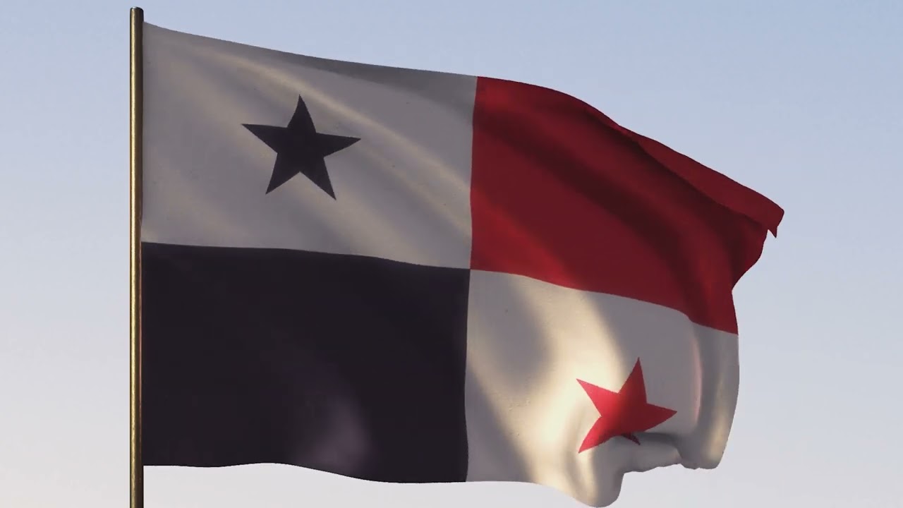 Panama Flag | Bandera de Panamá | ROYALTY FREE [4K] 20 SEC LOOP