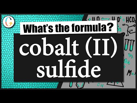 How to write the formula for cobalt (II) sulfide