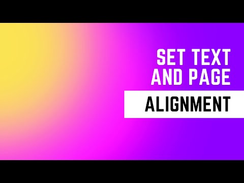 define text alignment and how to apply word text alignment