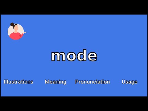 MODE - Meaning and Pronunciation