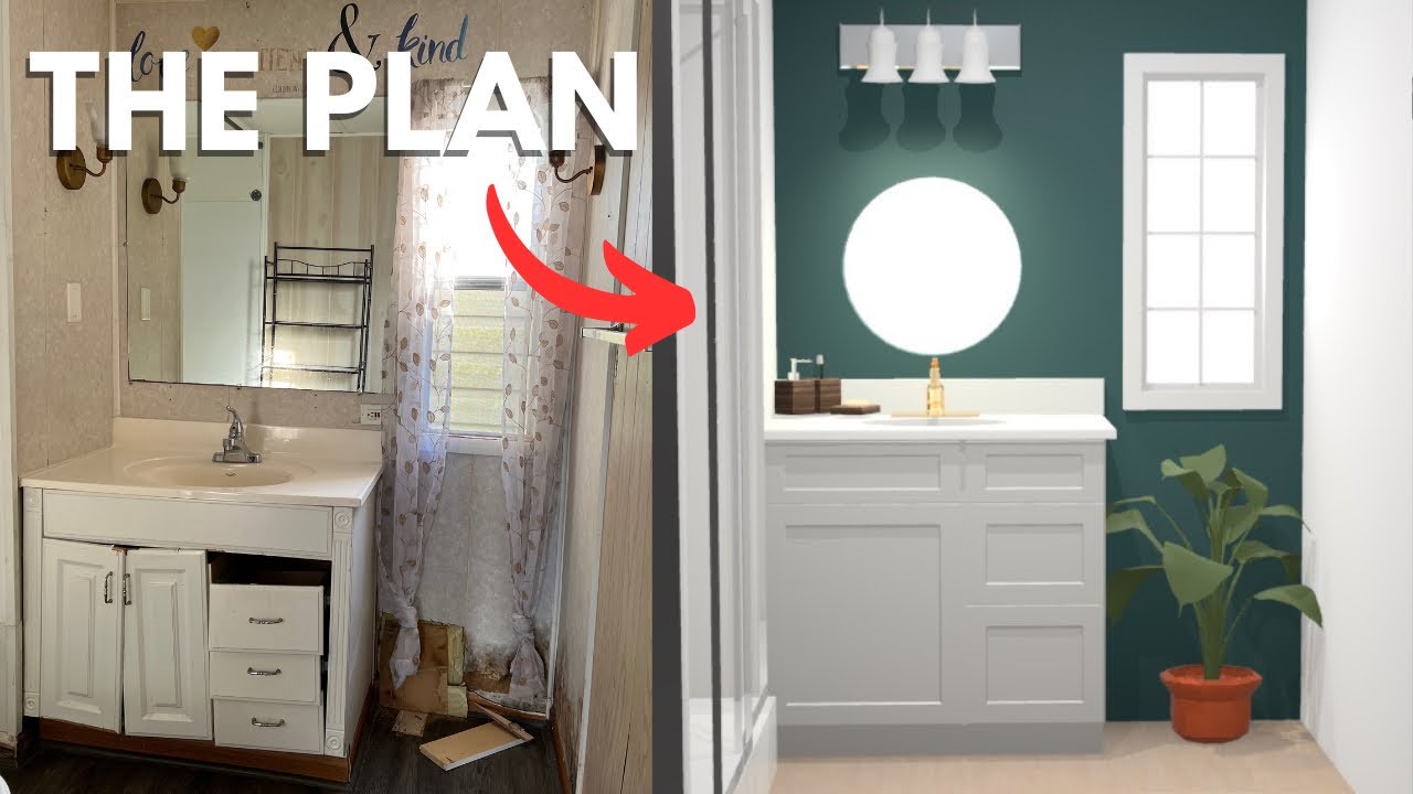 Small DIY Bathroom Makeover |  Budget Bathroom Remodel | Part 1