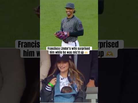 “Hi, beautiful wife” Lindor 😂❤️