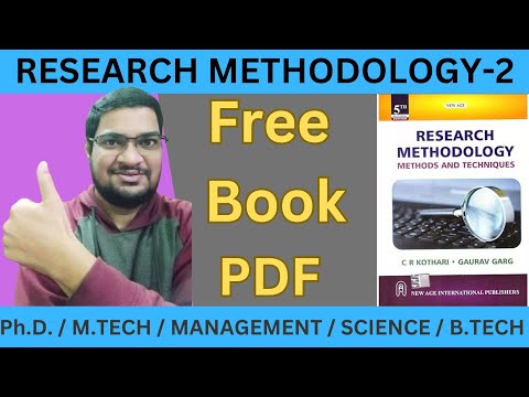 Free Book PDF Download on Research Methodology-2 #PhD Entrance #phd #UGCNET #CSIRNET