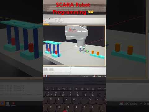 SCARA Robot Programming #automation #robotics #robots #plc #hmi #youtubeshorts #tranding