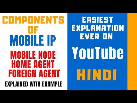 Components Of Mobile IP ll Mobile Node,Home Agent, Foreign Agent ll Explained with Example in Hindi