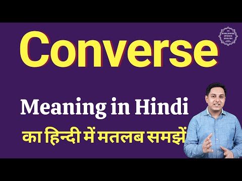 Converse meaning in Hindi | Converse ka kya matlab hota hai | online English speaking classes