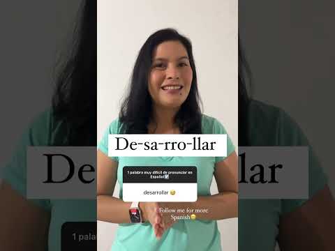 Pronouncing Difficult Words in Spanish - Desarrollar - which word is difficult for you? #easyspanish
