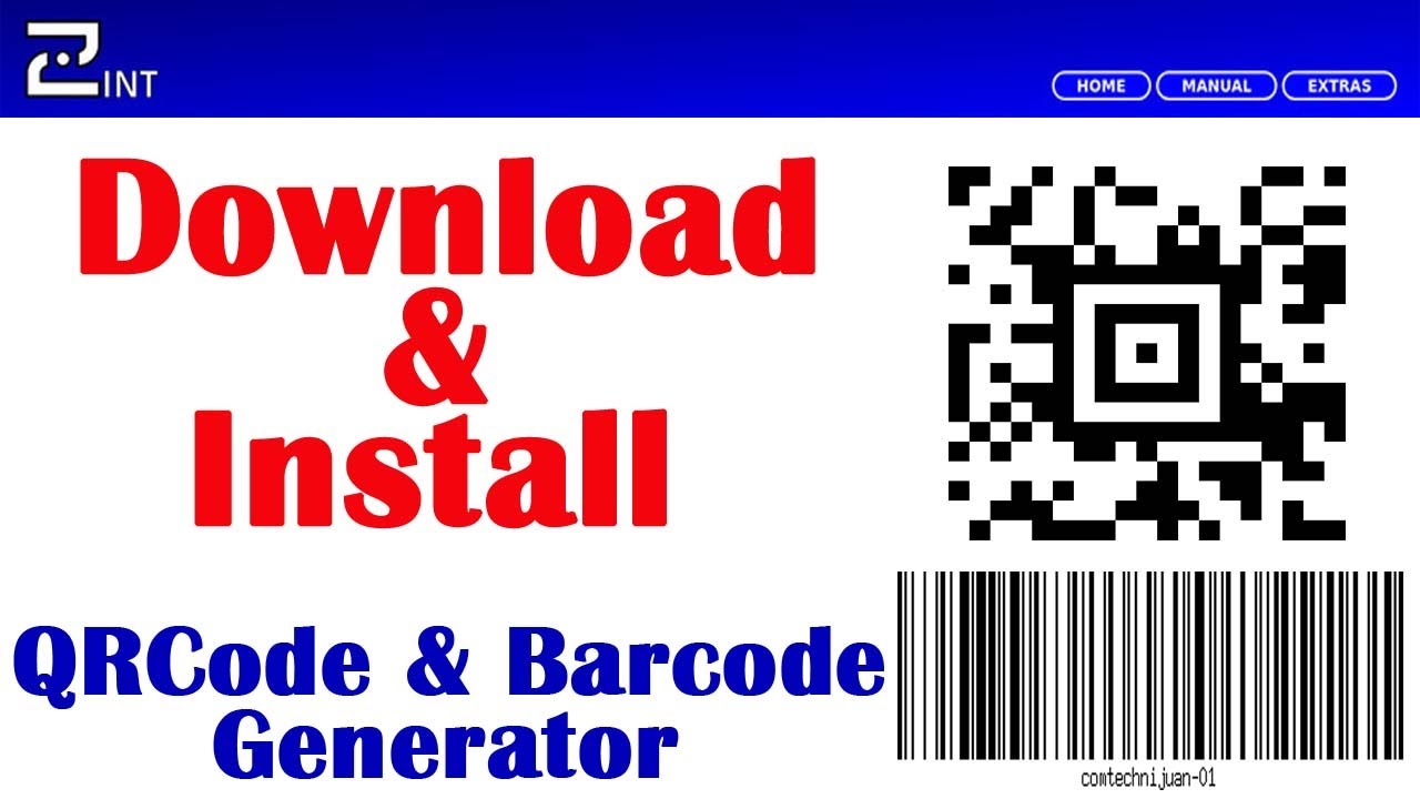 How to Download and Install Zint QRCode and Barcode Generator.