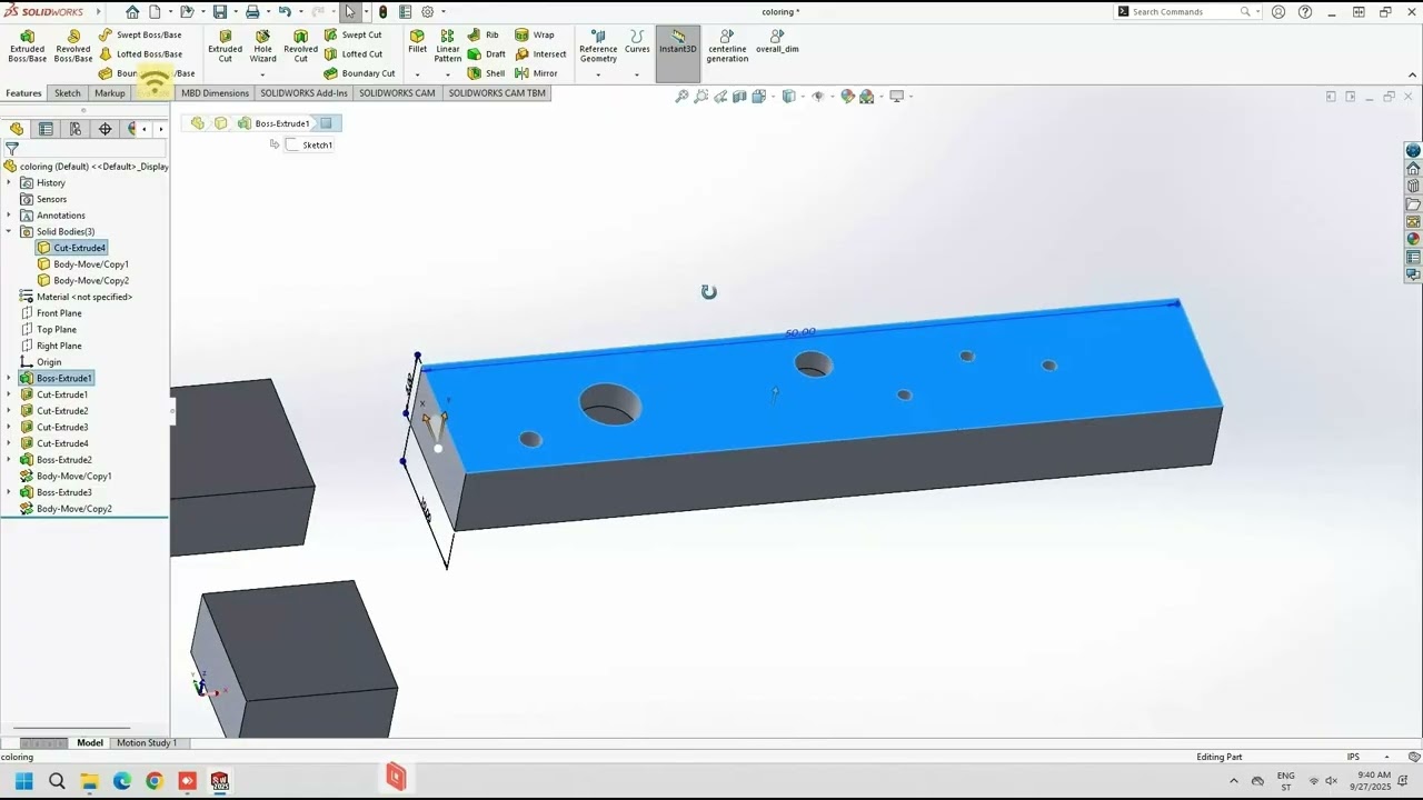 SolidWorks API VBA Coding Tutorial From Scratch - Color Holes by Diameter (Part 2)