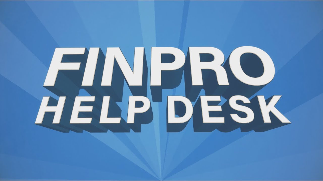 FinPro Help Desk