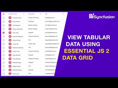 Learn View Tabular Data Using Essential JS 2 Data Grid - Mind Luster