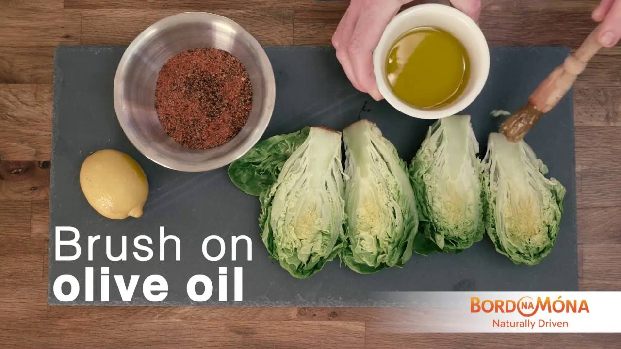 Grilled babygem lettuce