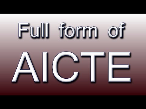 Full form of AICTE