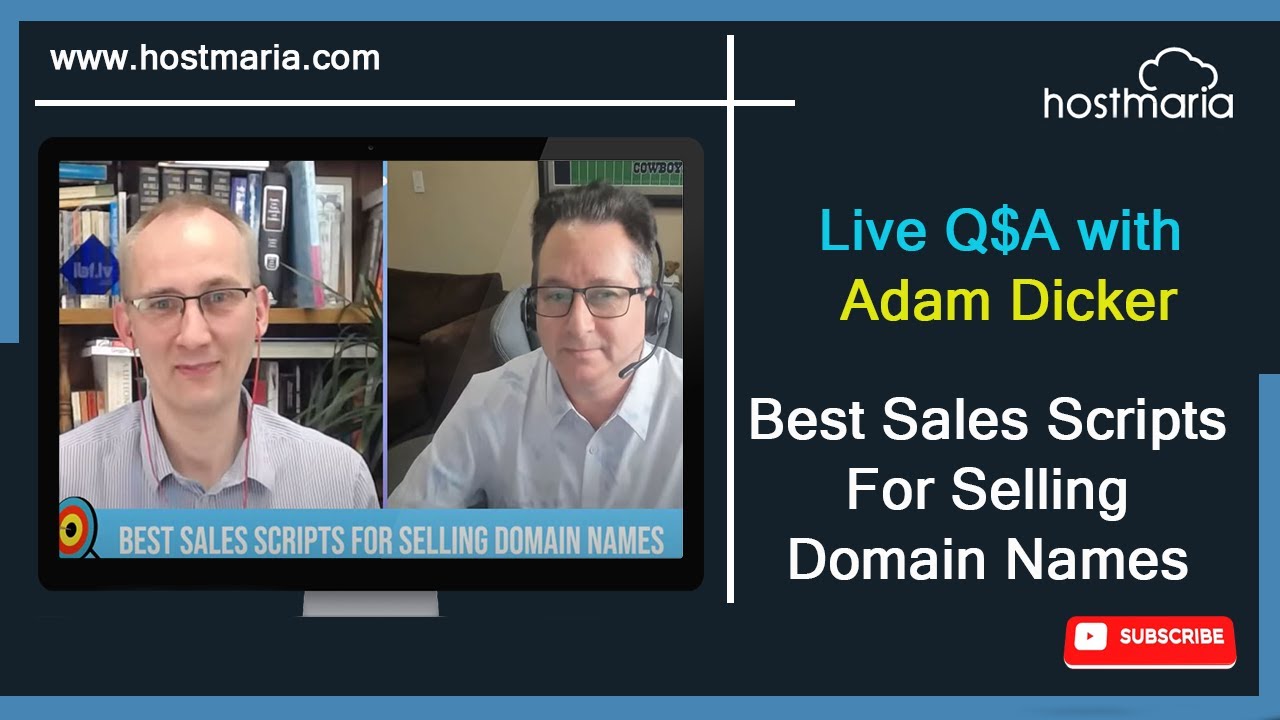 Best Sales Scripts for Selling Domain Names ⚡⚡ Adam Dicker