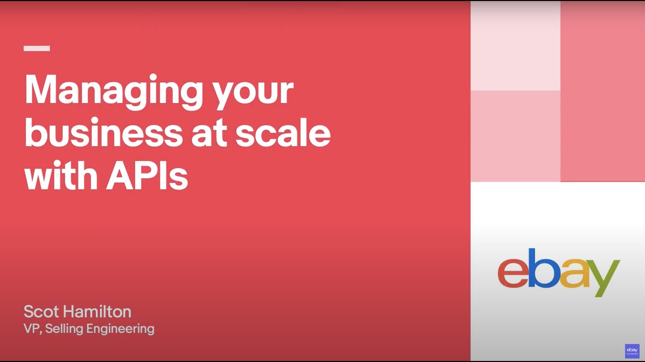 Next Level: Managing your business at scale with APIs