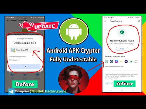FUD APK Crypter 2025 ๐ 100% Undetectable | Android 15 | Play Protect & AV Bypass | All RATs|#fudrat