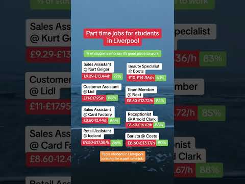 Part time jobs for students in Liverpool