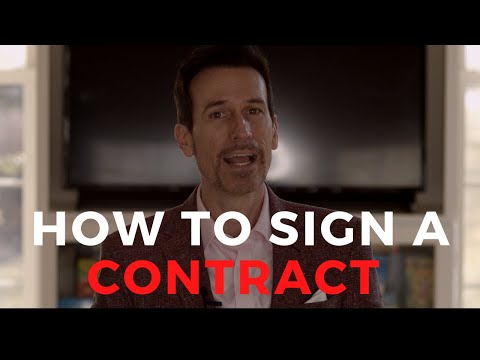 How to Sign a Contract