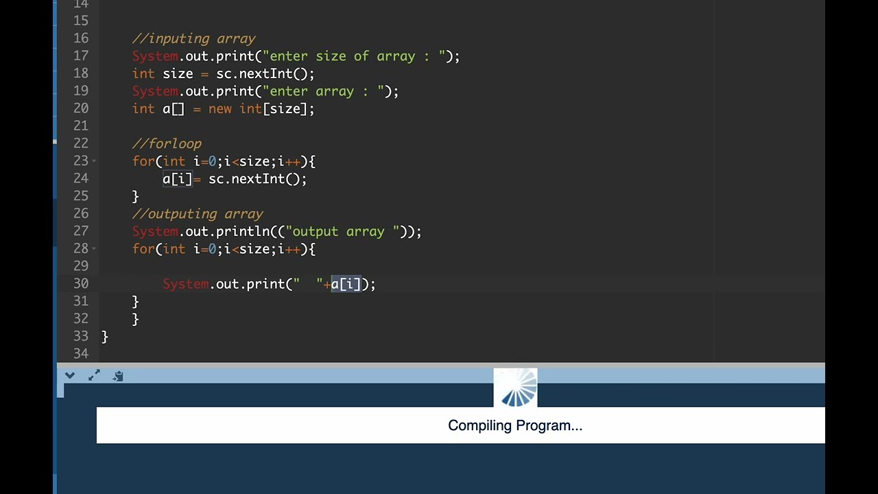 how to take input in array java (for loop used)