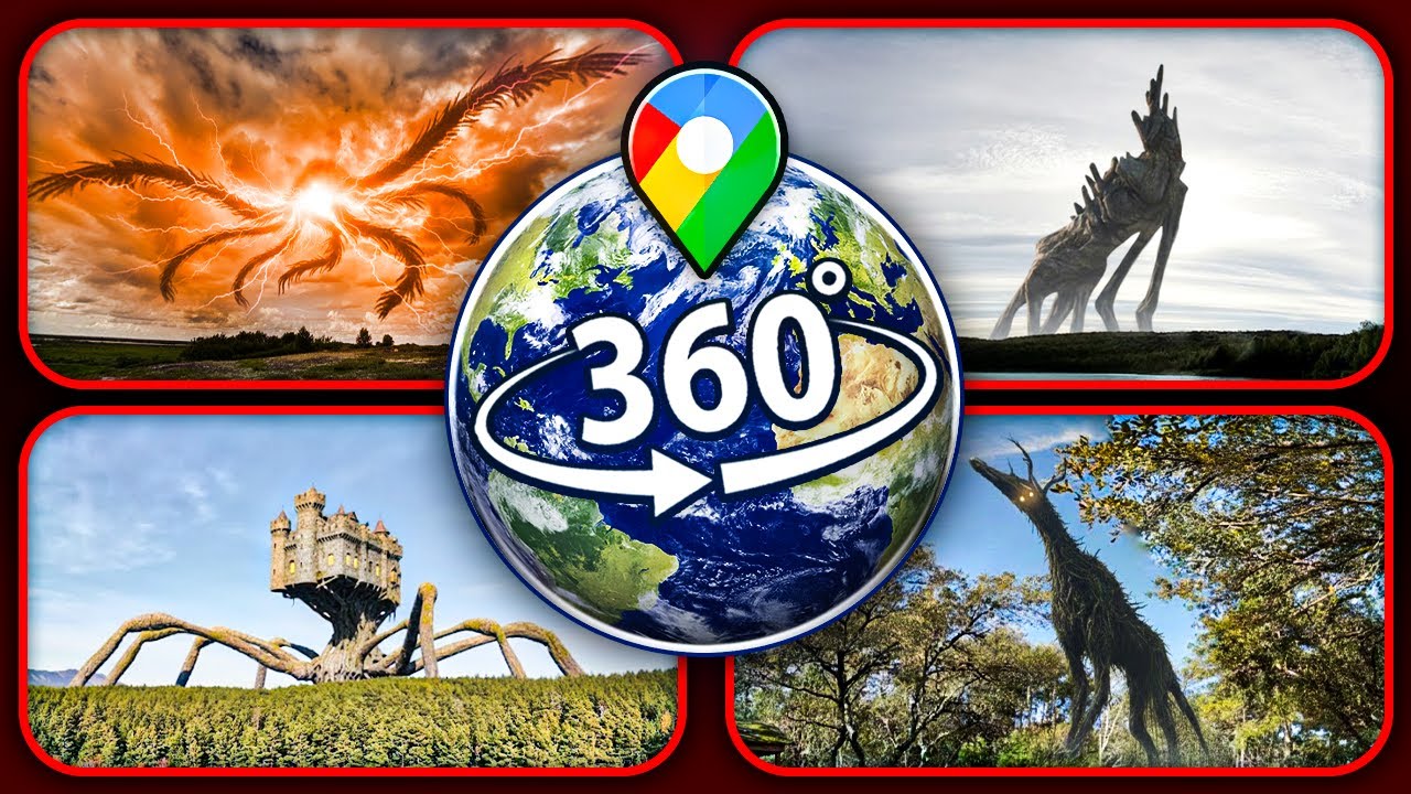 TOP 4: Terrifying Monsters Spotted on Google Earth — VR 360°