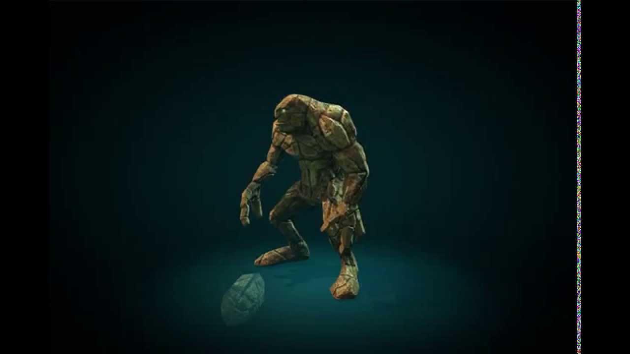 Stone Golem - animations preview