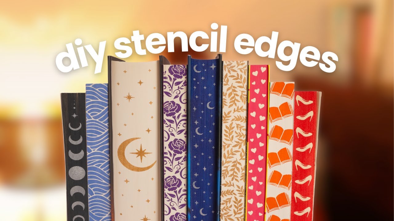 Turn Your Books into Special Editions | DIY Stenciled Edges Tutorial 📖✨🌹