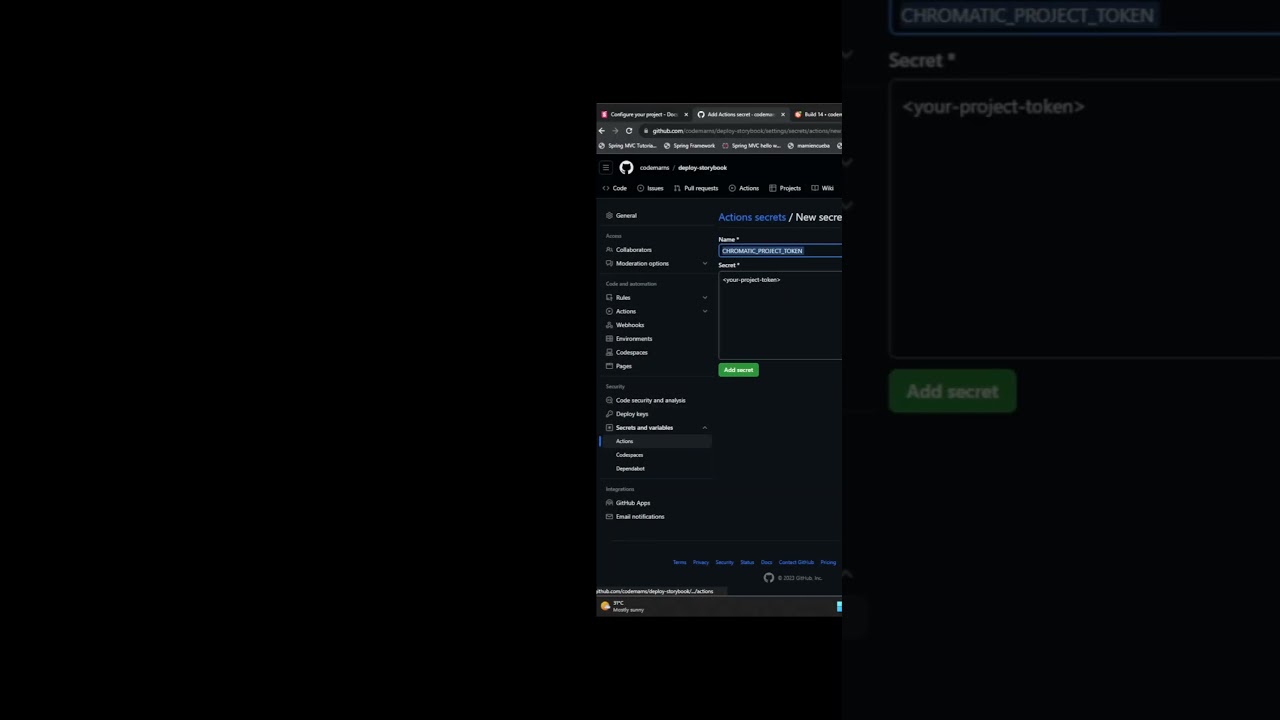 Deploy Storybook in Chromatic through GitHub #vitejs #reactjs #frontenddevelopment