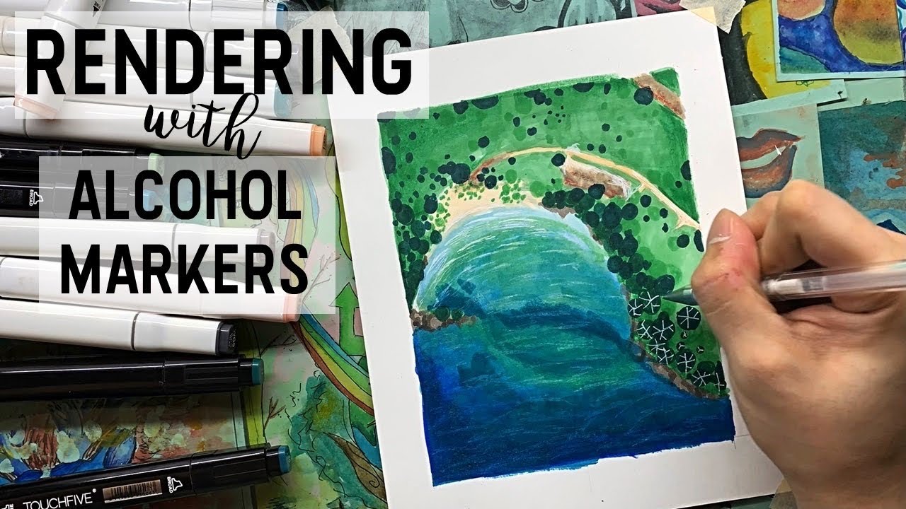 Site Plan Rendering with Alcohol Markers | TOUCH FIVE & TOUCH TEN | Time lapse | Tutorial