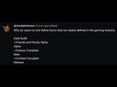 Game Industry Definitions for Pre-Alpha to Release.