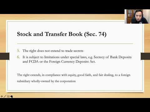 Corporation Code Part 8 to 10 - STB, Merger or Consolidation, Appraisal Right