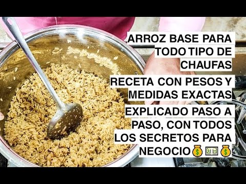 ARROZ CHAUFA BASE😱Para Negocio💰💵💰 #food #cooking #receta #streetfood #fastfood #rice #chinese