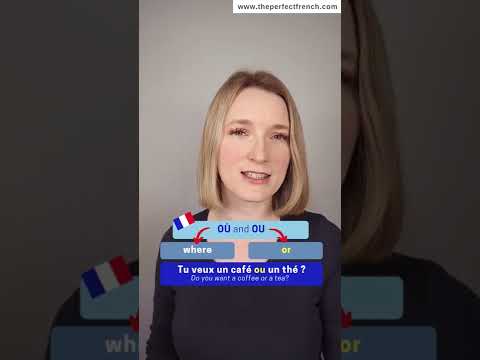 How To Use OΓ And OU in French - French Grammar Under 1 Minute #shorts