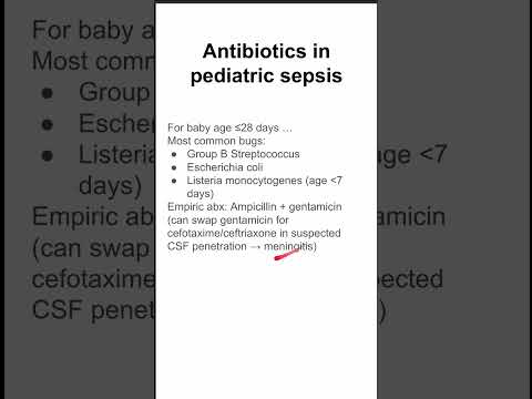Antibiotics in pediatric sepsis