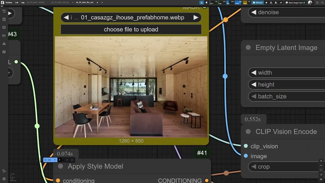 BASIC Comfyui Tutorial for Archviz x AI - 06/17 STYLETRANSFER