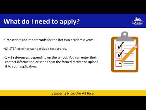 How To Apply - DPSCD Application Schools K-8